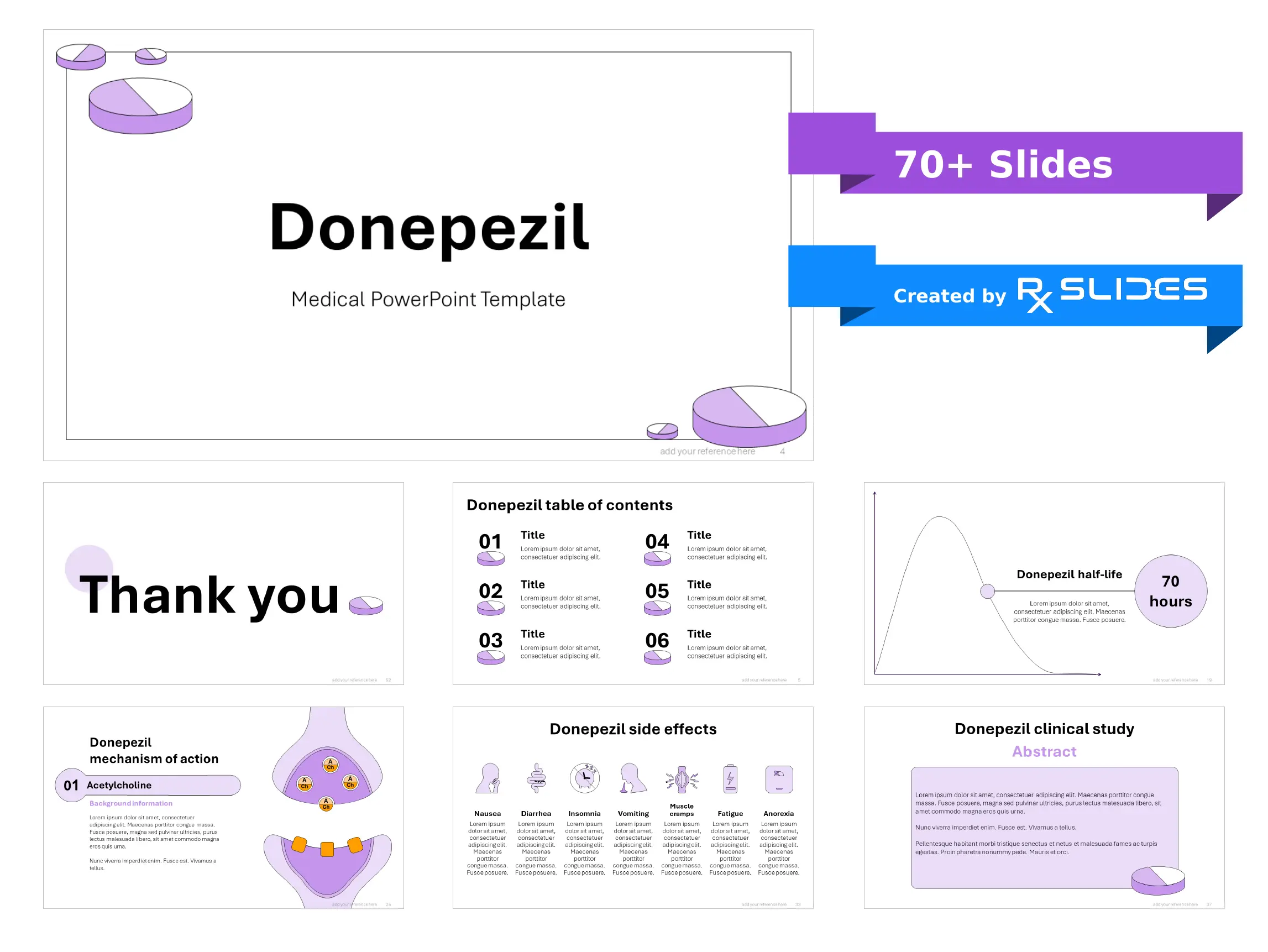 Download Donepezil PowerPoint Template| RxSlides